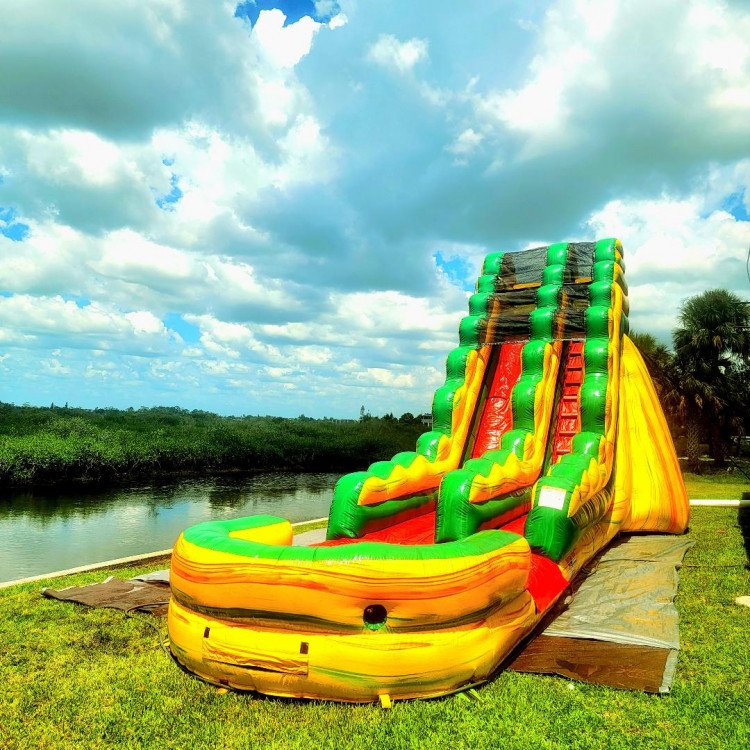 25 ft Sunset Water slide - Positive Energy Bounce House Hudson FL